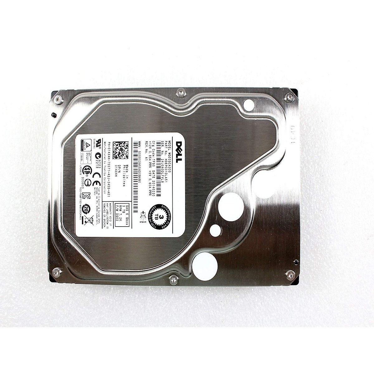 New OEM Toshiba MG03SCA300 3TB SAS2 6Gb/s 7200rpm 64MB 3.5" Hard Drive 14X4H (Renewed)