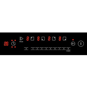 K&H 4 Burner 24 Inch Built-in Induction Electric Stove Top Ceramic Cooktop Touch Control 240V 6000W IN24-6004