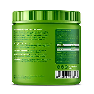 Zesty Paws Allergy Immune Soft Chews + Hemp Seed for Dogs - with Turmeric, Cod Liver Fish Oil, Beta Glucan, Vitamin C & Quercetin - Supports Dog Immune System Function + Seasonal Allergies - 90 Chews