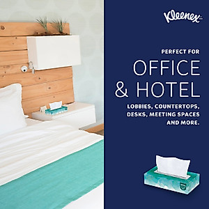 Kleenex Professional Facial Tissue for Business (21400), Flat Tissue Boxes, 36 Boxes / Case, 100 Tissues / Box, 3,600 Tissues / Case