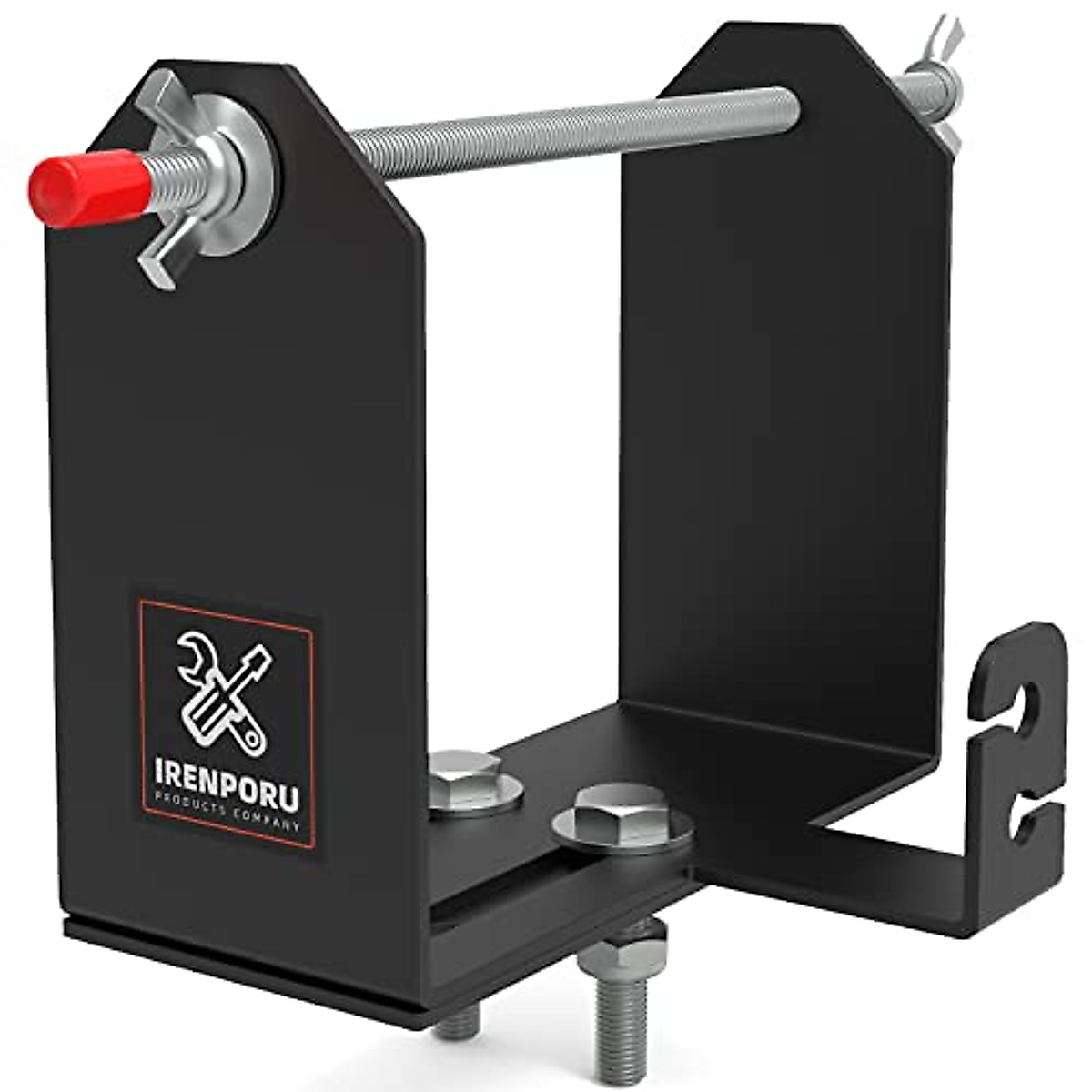 IRENPORU Adjustable Width (4.65"-9.54") Weed Wacker Trimmer Line Holder,Line Spool Rack,Supports 3 & 5 Pound Spools,with Mounting Hardware,for Landscape Trailer Organization Accessories