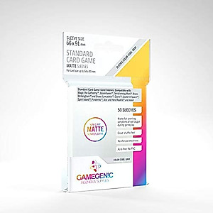 5 Packs Gamegenic Matte Board Game Sleeves 50ct Standard Card Game Size Card Sleeves Value Bundle!