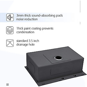 28 Kitchen Sink Drop In - Lordear 28 x 22 Kitchen Sink Single Bowl Drop In Stainless Steel 16-Gauge R10 Tight Radius Topmount Kitchen Sink