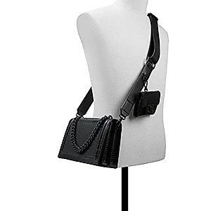 ALDO Women's Qiemar Crossbody Bag, Black/Black