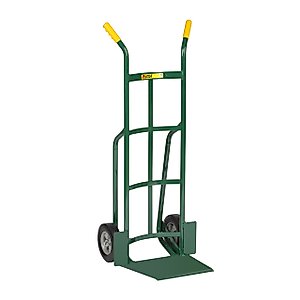 Little Giant T-362-8S Shovel Nose Hand Truck with Dual Handle, 800 lb Capacity, Green