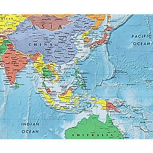 24x36 World Classic Wall Map Poster Paper Folded