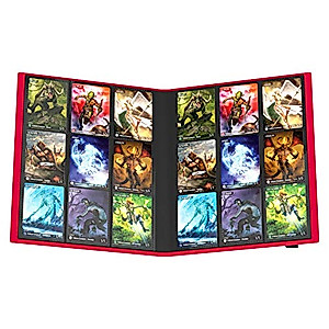 Ultimate Guard Flexxfolio | Trading Card Binder with 9 Side-Loading Pockets per Page | Up to 360 Cards | Red, Sturdy Card Collection Album designed for Double-Sleeved TCG Cards