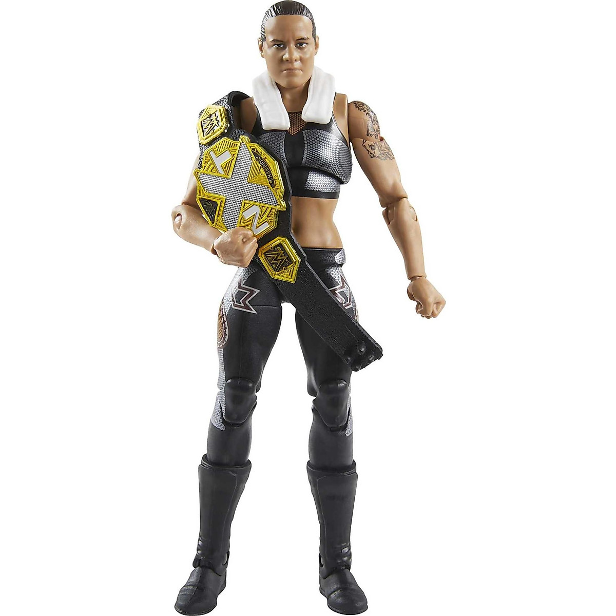 Mattel WWE Shayna Baszler Fan TakeOver 6-in Elite Action Figure with Fan-voted Gear & Accessories, 6-in Posable Collectible Gift for WWE Fans Ages 8 Years Old & Up