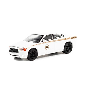 2011 Charger Pursuit White Absaroka County Sheriff's Department Hobby Exclusive 1/64 Diecast Model Car by Greenlight 30334
