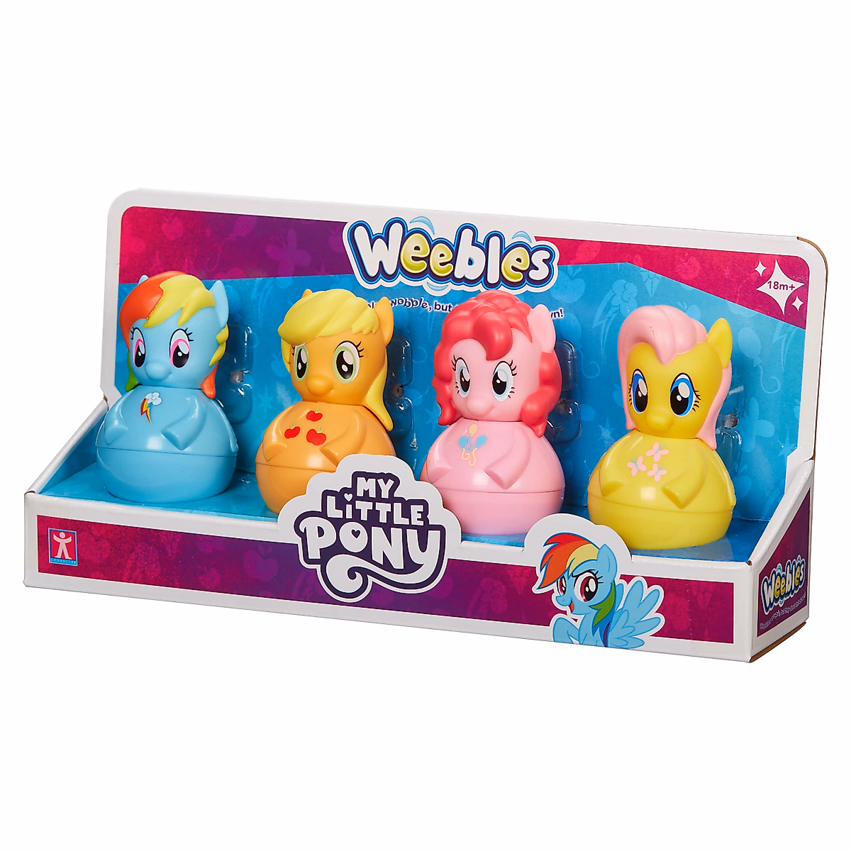 Character Options 07756 WEEBLES Four Pack, Wobble, Preschool Figures, My Little Pony Toys, Multi-Color