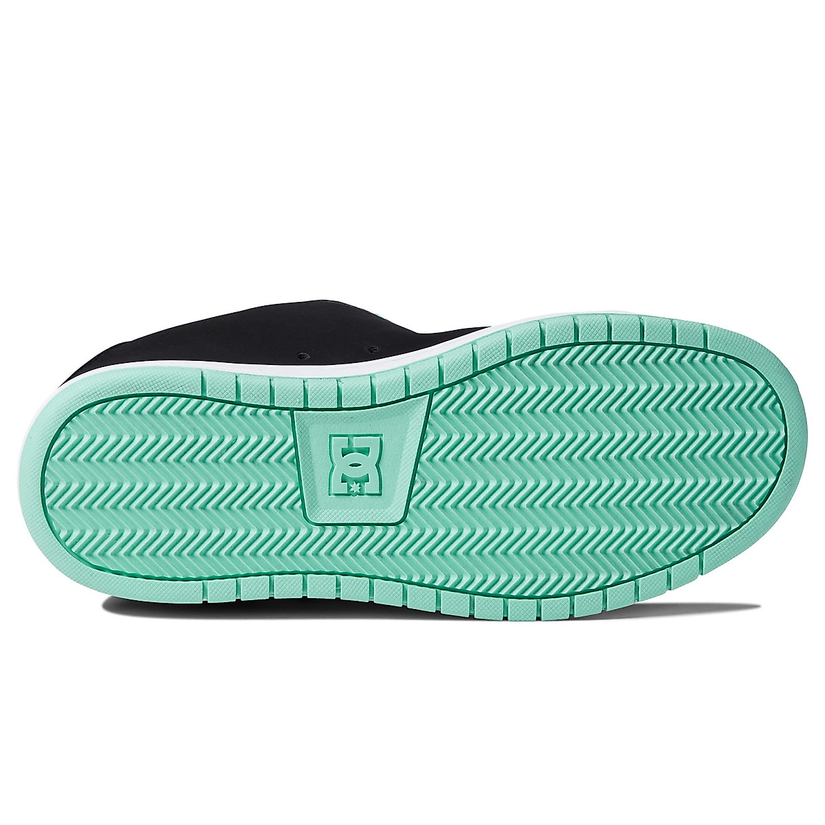 DC Womens Gaveler Casual Low Top Skate Shoes Sneakers Black/Green 8.5 B - Medium