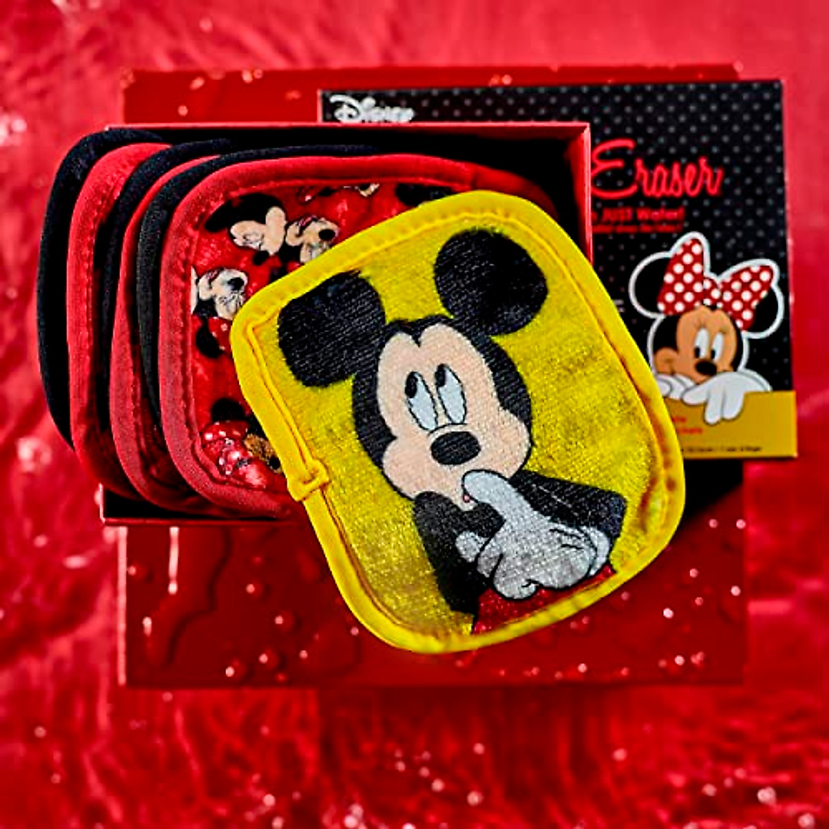 The Original Makeup Eraser, 7-Day Set, Erase All Makeup with Just Water, Including Waterproof Mascara, Eyeliner, Foundation, Lipstick, Sunscreen, and More! (Mickey and Minnie), 7ct.