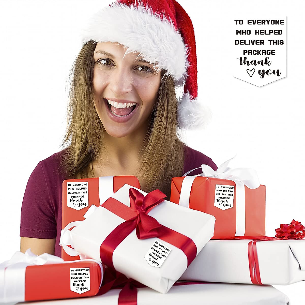 1.5 Inch to Everyone Who Helped Deliver This Package Thank You Sticker,Mail Carrier Sticker,Happy Mail for The Postman,Thank You Sticker,Packaging Sticker,Mail Envelopes Packaging Stickers, 500 PCS