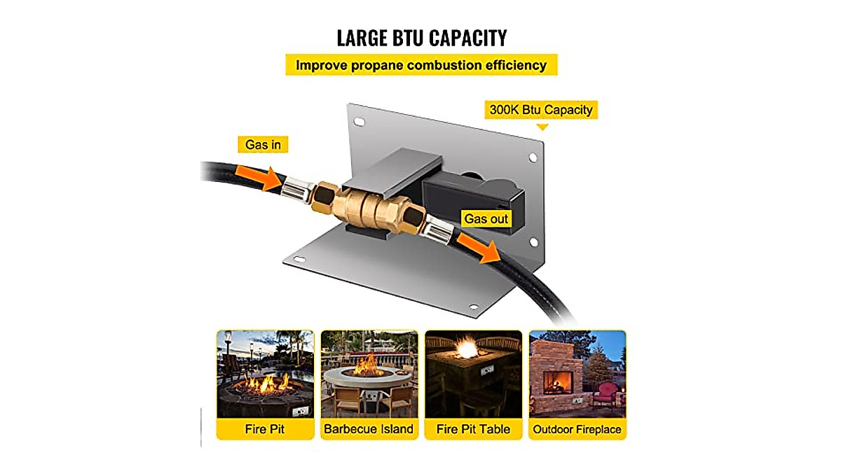 VEVOR Fire Pit Ignition Kit - 300K BTU Efficiency