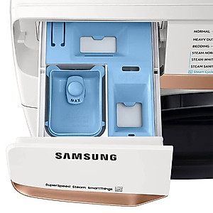 SAMSUNG WF50BG8300AE 5.0 Cu. Ft. Ivory White Smart Front Load Washer