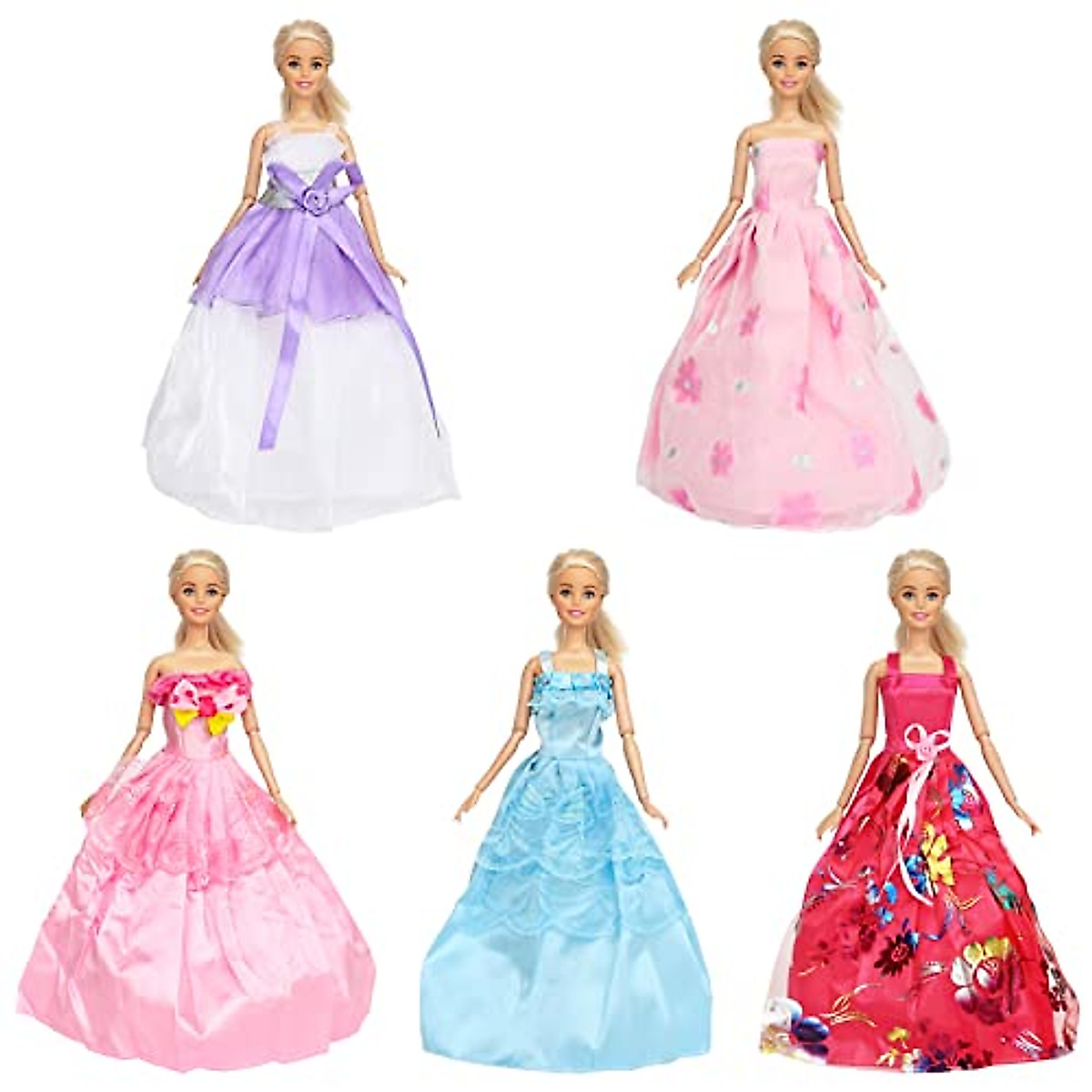 SOTOGO 12 Sets Doll Clothes for 11.5 Inch Girl Doll Handmade Doll Outfits Fashion Doll Dresses Party Wedding Dresses Doll Gowns