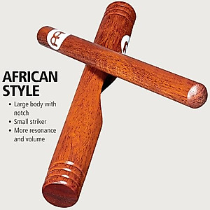 Meinl Percussion CL2RW African Redwood Claves