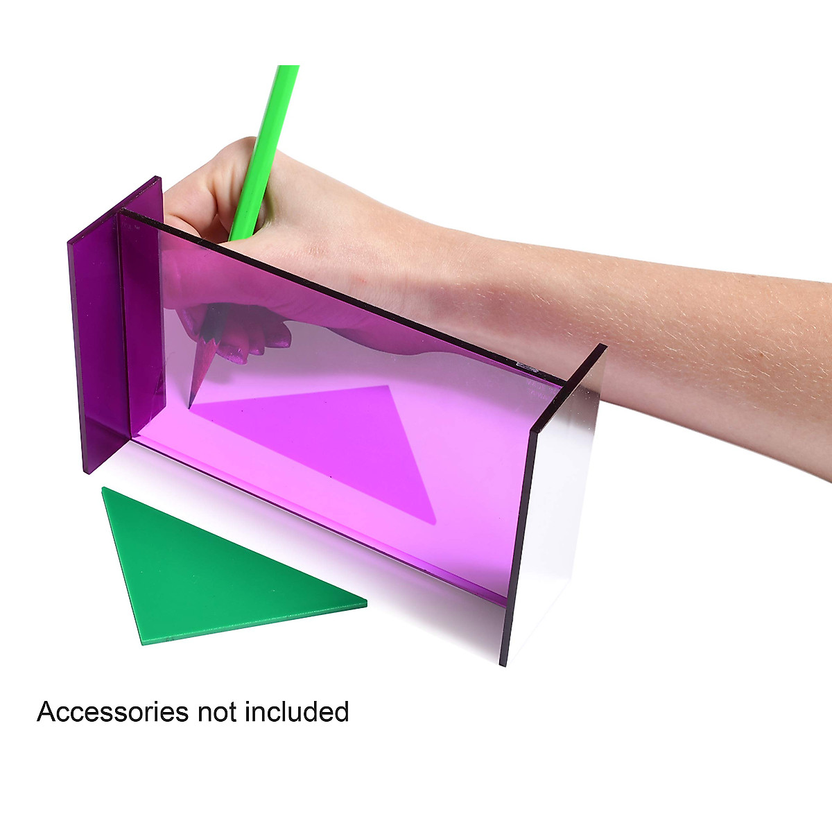 LEARNING ADVANTAGE - 7706 Learning Advantage Reflective GeoMirror - Create Expert Drawings With This Easy Tracing Gadget - Mira-Style Geometry Tool - Observe Reflections, Symmetry and Congruence