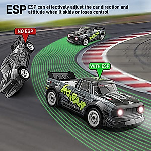 Supdex High Speed RC Drifting Car, 1:16 20MPH Remote Control Car for Drift and Race, ESP 2.4Ghz Proportional Throttle & Steering Control 4WD Racing Trucks with Led Lights for Adults and Kids