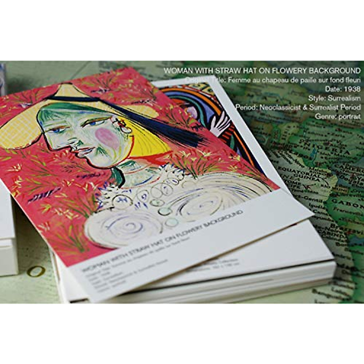 Beautiful Art Postcards set of 30 Post card of Pablo Picasso variety pack Famous Painting Scenery,4 x 6 Inches