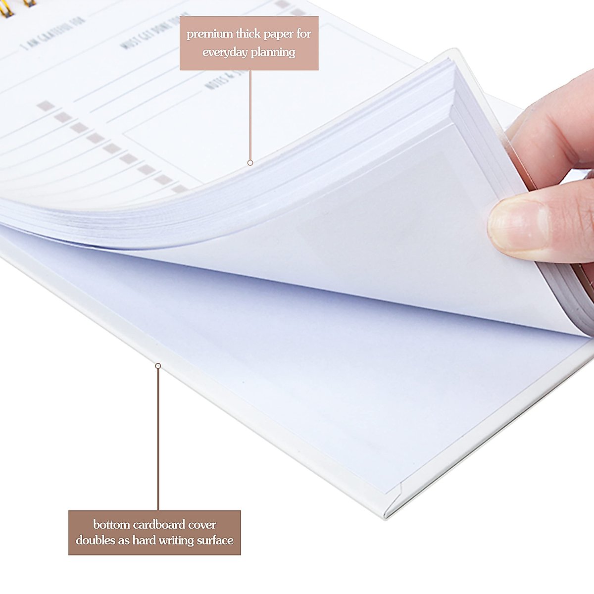 To Do List Notepad 52 Sheets Tear Off Daily Planner,5.8" x 8.4" Organizing To-do Notepads