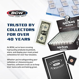 BCW Currency Portfolio - Compact Bill Organizer with 10 Sealed 3-Pocket Pages