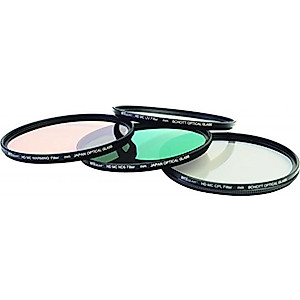 Ritz Gear™ 40.5mm Premium HD MC Super Slim Lens Filter Set (UV, CPL, ND9, Warming) with Schott Optical Glass