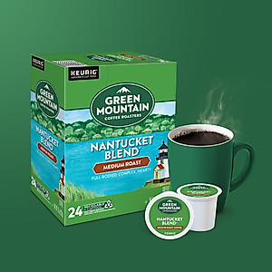 Green Mountain Coffee Roasters Nantucket Blend, Single-Serve Keurig K-Cup Pods, Medium Roast Coffee, 24 Count (Pack of 4), Total 96 Count
