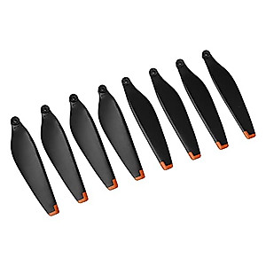 Drone Propellers, Powerful High Rigidity Drone Wing Blades PC Drone Accessories Strong and Light Pulling Force for Mini 3 (Orange Edge)