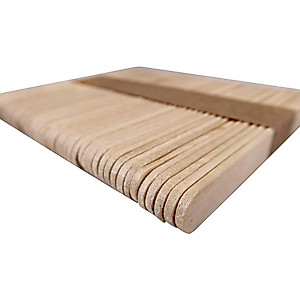 Waxness Wax Necessities Small Wax Wooden Applicators Spatulas Extra Polished Birchwood 100 Pack