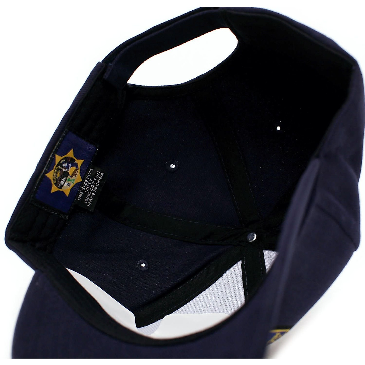 California Highway Patrol Eureka Badge Applique Hat Cap Adult One-Size Multi (Navy)