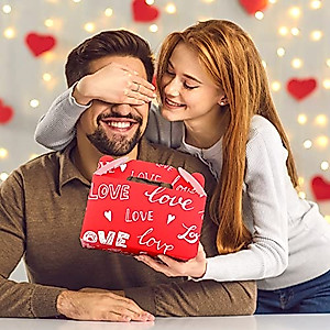 ADXCO 24 Pack Valentine's Day Treat Boxes, 6.3 x 3.5 x 3.5 Inch Gable Treat Boxes Paper Gift Box Goodie Boxes for Valentines Container Candy BoxesWedding, Birthday Party Favor Boxes