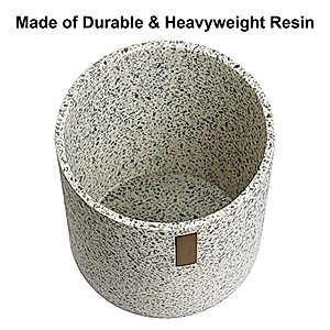 Allure Home Creation Lerrazzo Resin Wastebasket