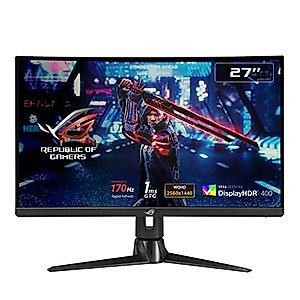 ASUS ROG Strix XG27AQV 27" 16:9 WQHD 170Hz Curved IPS LED HDR Gaming Monitor, Black