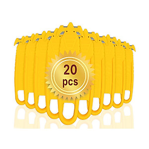 Safety Box Cutter, T TOVIA 20 Pcs Safety Utility Cutter of Stainless Steel Blade Package Opener with Tape Splitter for Cartons, Cardboard, Wrap, Straps, Film (20 PCS- Yellow)