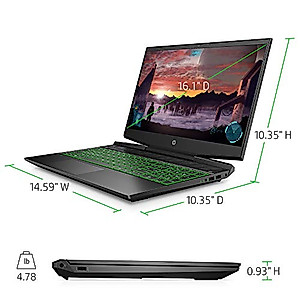 HP Pavilion Gaming 16 Laptop PC, NVIDIA GeForce GTX 1650, Intel Core i5-10300H, 8GB DDR4 RAM, 512GB PCIe NVMe SSD, 16.1" Full HD, Windows 10 Home, Backlit Keyboard (16-a0010nr, Shadow Black)