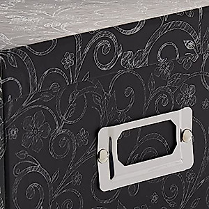 Pioneer Photo Albums B-1BW/CHLKF Chalkboard Floral Design Photo Storage Box