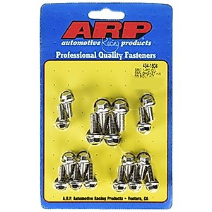 ARP 434-1804 Stainless Steel Oil Pan Bolt Kit for Small Block Chevy