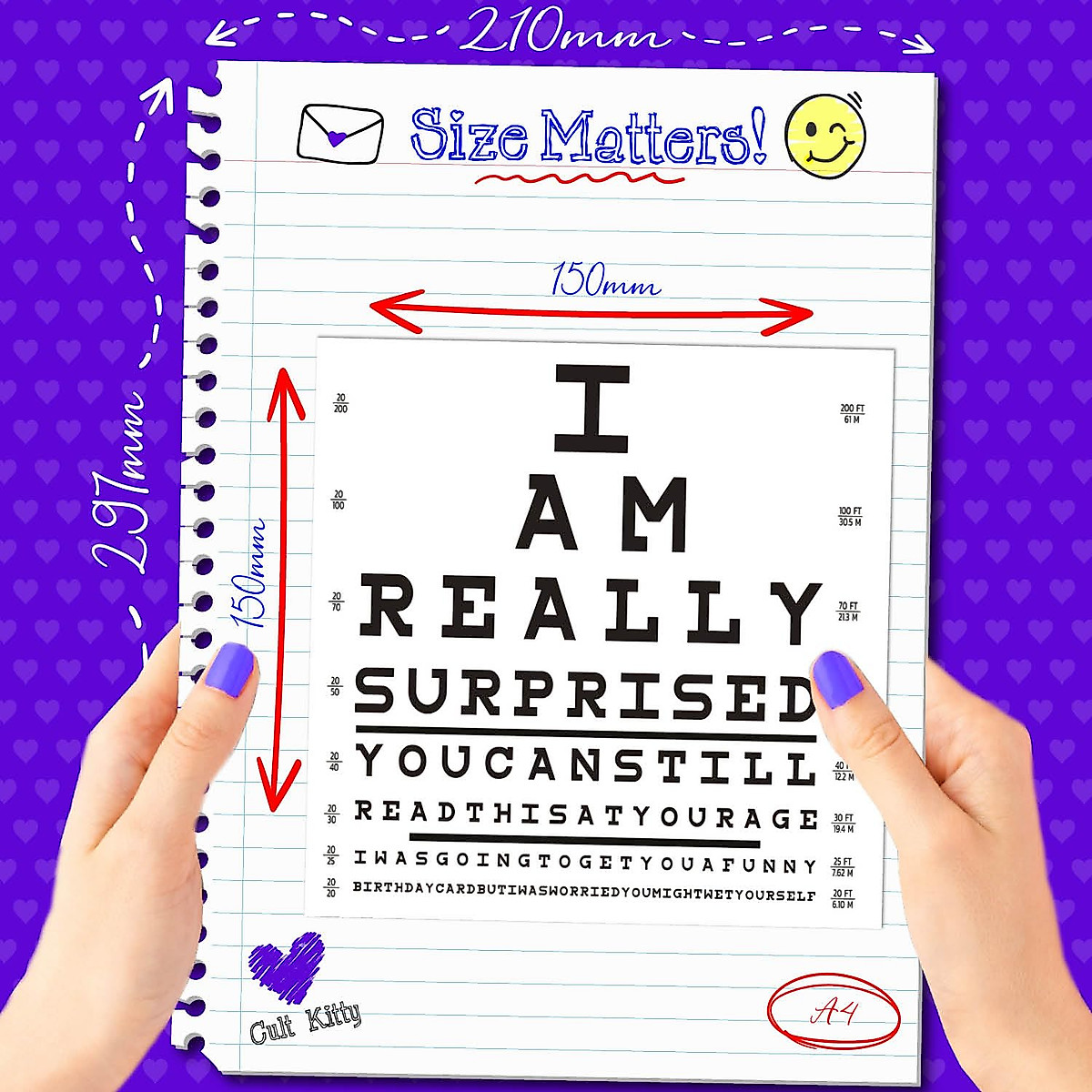 Cult Kitty - Worried You Might Wet Yourself - Rude Happy Birthday Cards For Him - Naughty Birthday Card For Her - Funny Birthday Cards For Men - Funny Birthday Cards For Women - Birthday Card Adult