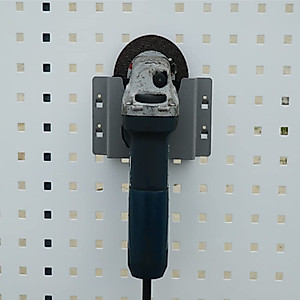 bjsdkff Angle Grinder Holder Tool Wall Mount Bracket, Angle Grinder Storage Rack for Angle Grinders, Cutters, Polishers, Impact Wrench Wall Holder 2 pieces