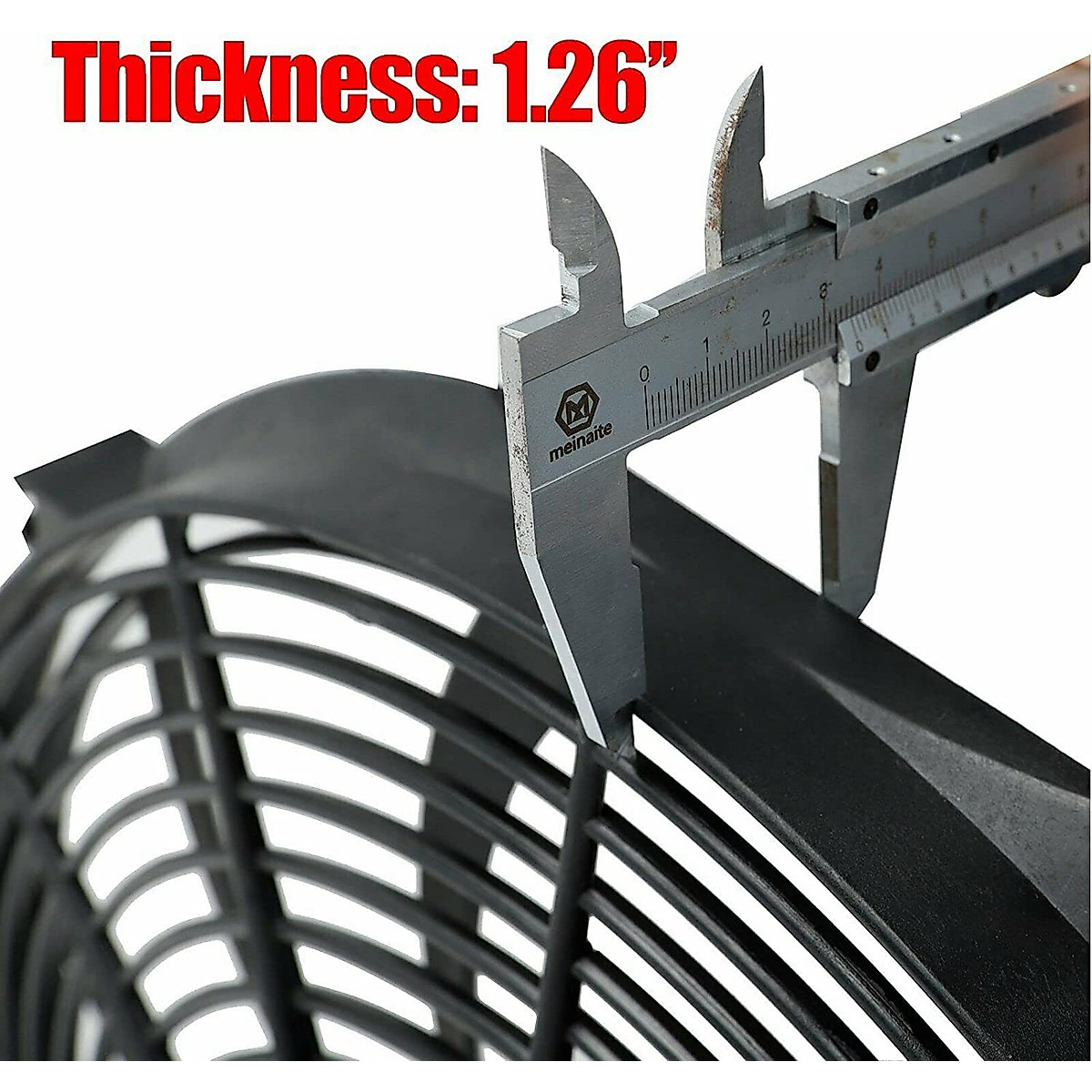 16 inch Electric Radiator Fan, 3000 CFM 10 Blades Electric Fan Automotive Black with Thermostat Wiring Switch Relay Kit