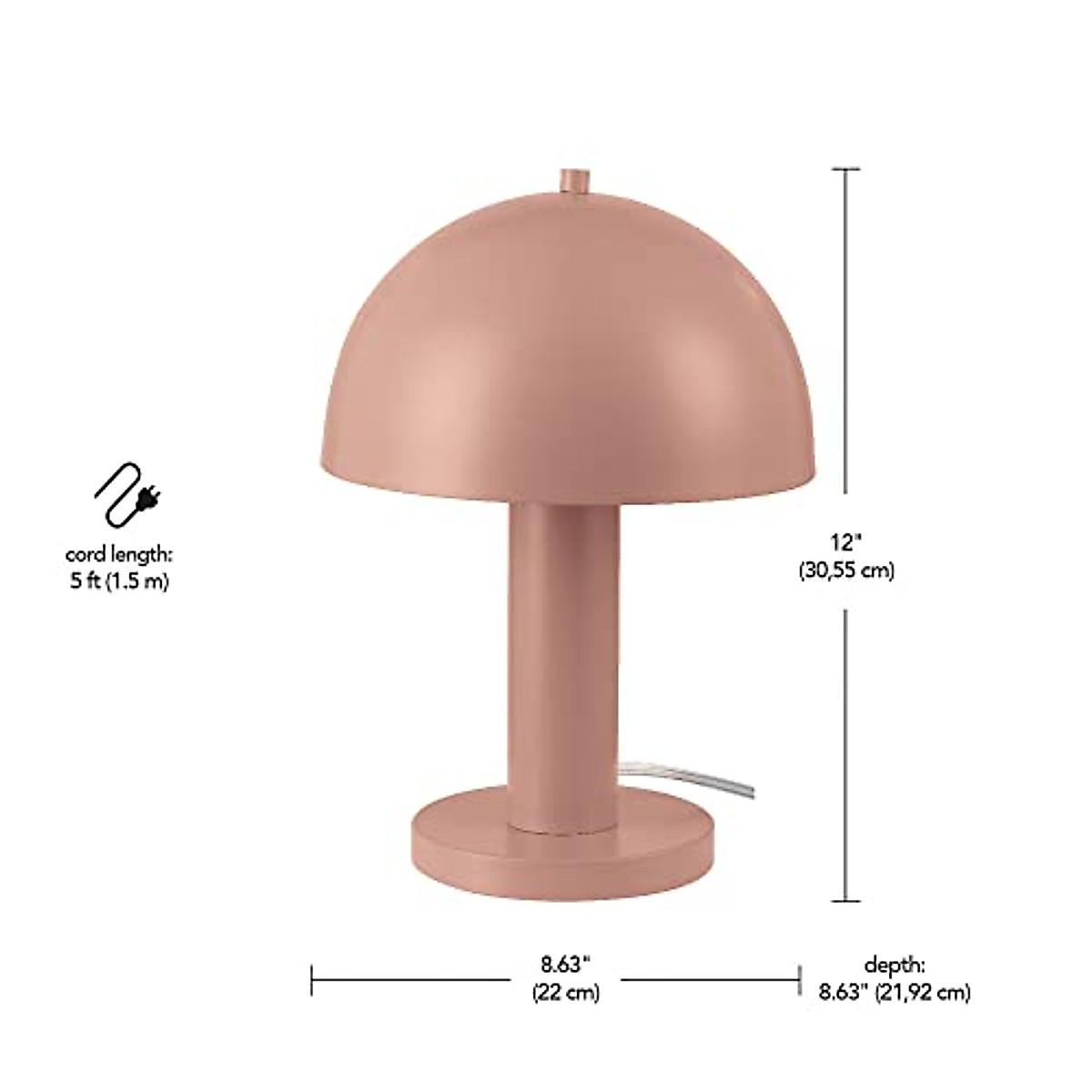 Globe Electric Novogratz x 65861 Olivia 12" Table Lamp, Cork Finish