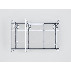 Lexora Home Lesina 48" x 36" LED Medicine Cabinet with Defogger