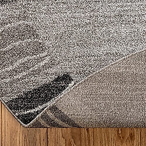 Rugs.com Angelica Collection Rug – 6 Ft Round Light Gray Medium Rug Perfect for Kitchens, Dining Rooms