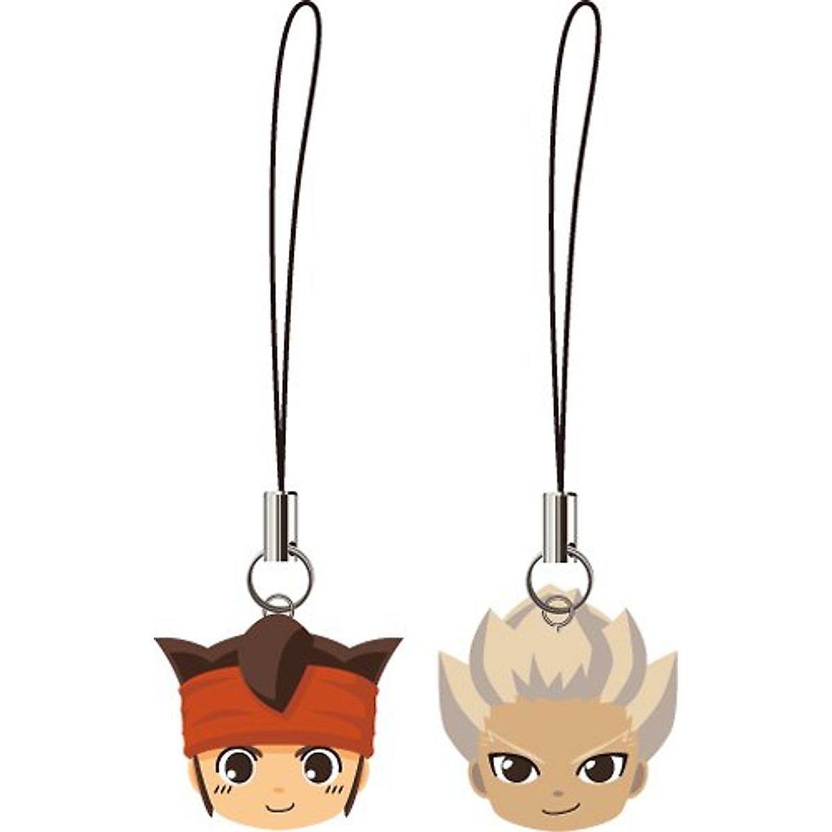 Inazuma Eleven 1.2.3! With "pairs Chara Strap" Temple Fire & hexagonal building award Australian legend Mamoru hexagonal building [Japan Import]