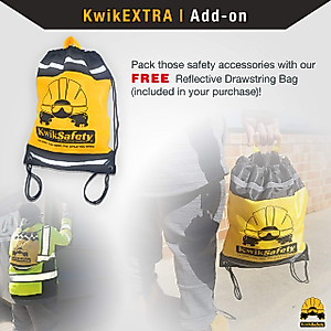 KwikSafety - Charlotte, NC - SCORPION Safety Harness [w/attached 6ft. Tubular Lanyard on back] OSHA ANSI Fall Protection INTERNAL Shock Absorbing Lanyard/Construction Carpenter Scaffolding