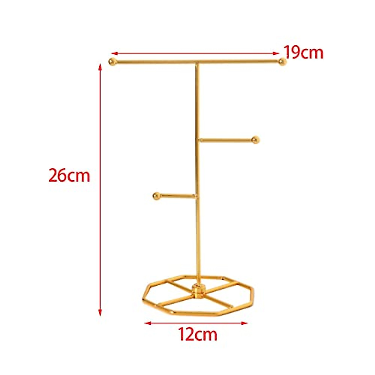 UGPLM Jewelry Organizer Hanger Home Decoration Ornament Durable Necklace Holder Earring Display Stand for Bracelet Closet Ear Hook Vanity Table