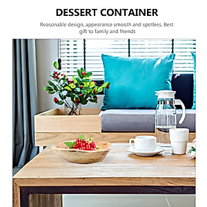 Happyyami Wooden Bowl Storage Root Wood: Crafts Bowl Fruit Salad Serving Bowls Random Shape