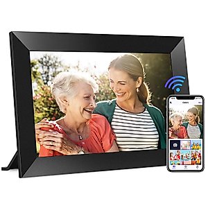 FANGOR 10.1 Inch WiFi Digital Picture Frame 1280x800 HD IPS Touch Screen, Electronic Smart Photo Frame with 32GB Storage, Auto-Rotate, Instantly Share Photos/Videos via Uhale App from Anywhere