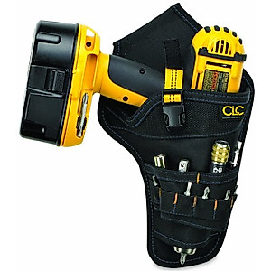 CLC Custom Leathercraft 5023 Deluxe Cordless Poly Drill Holster, Black